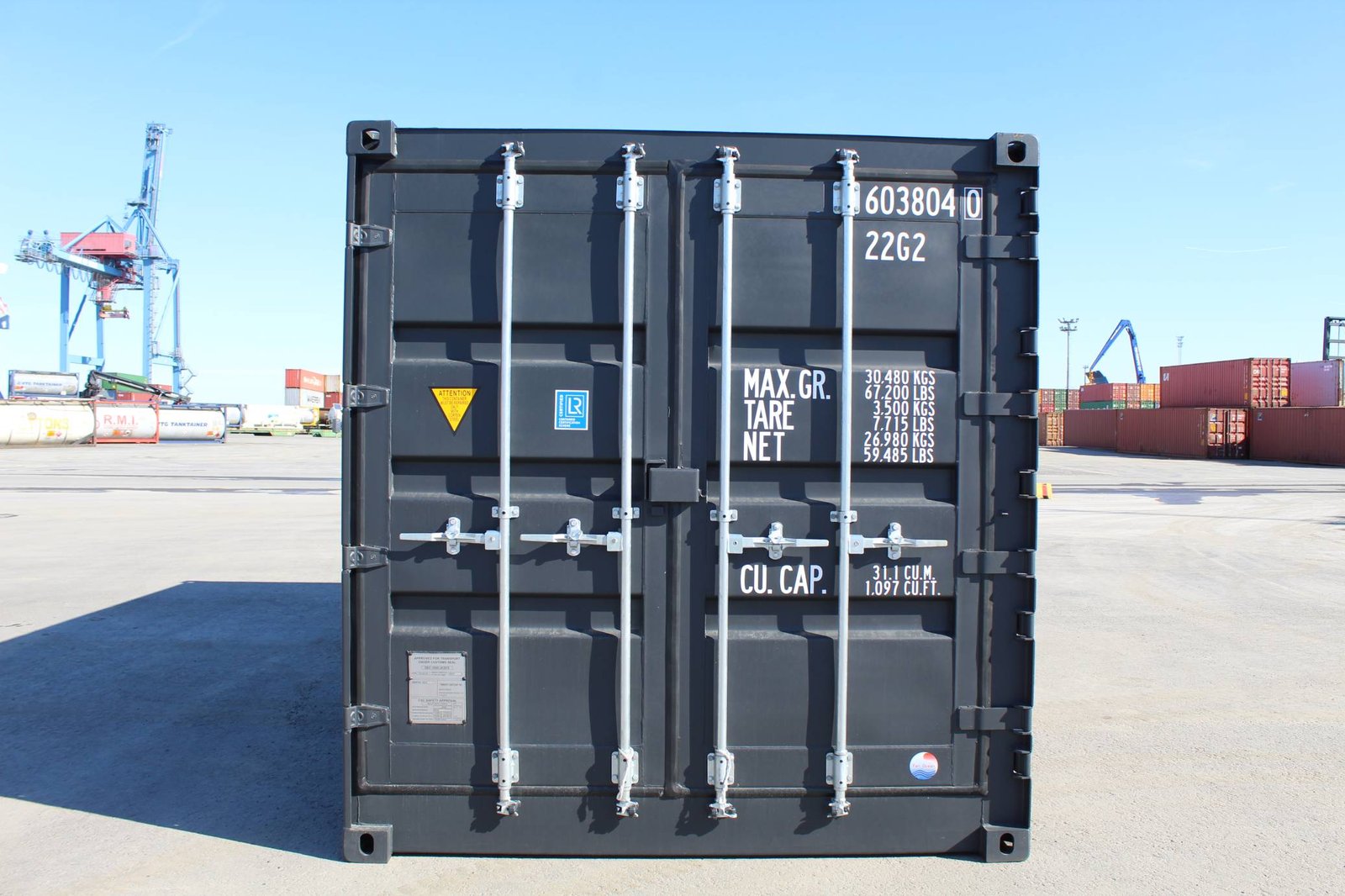 20ft High Cube Container – Hazardous Waste Container, Side opening (9ft ...