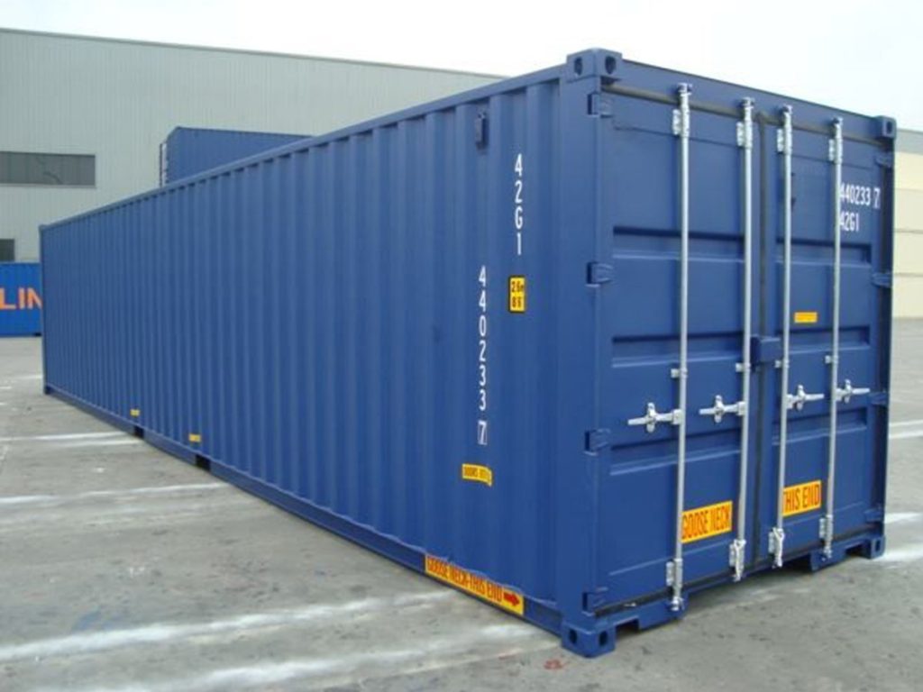 40ft High Cube (9′ 6″ high) Double Door Container (DD) - R-H Container ...