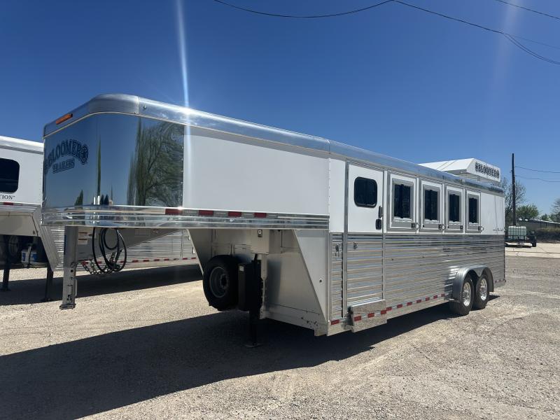 2020 Bloomer 4 Horse Stock Combo Trainer Tack Horse Trailer - R-H Container Service