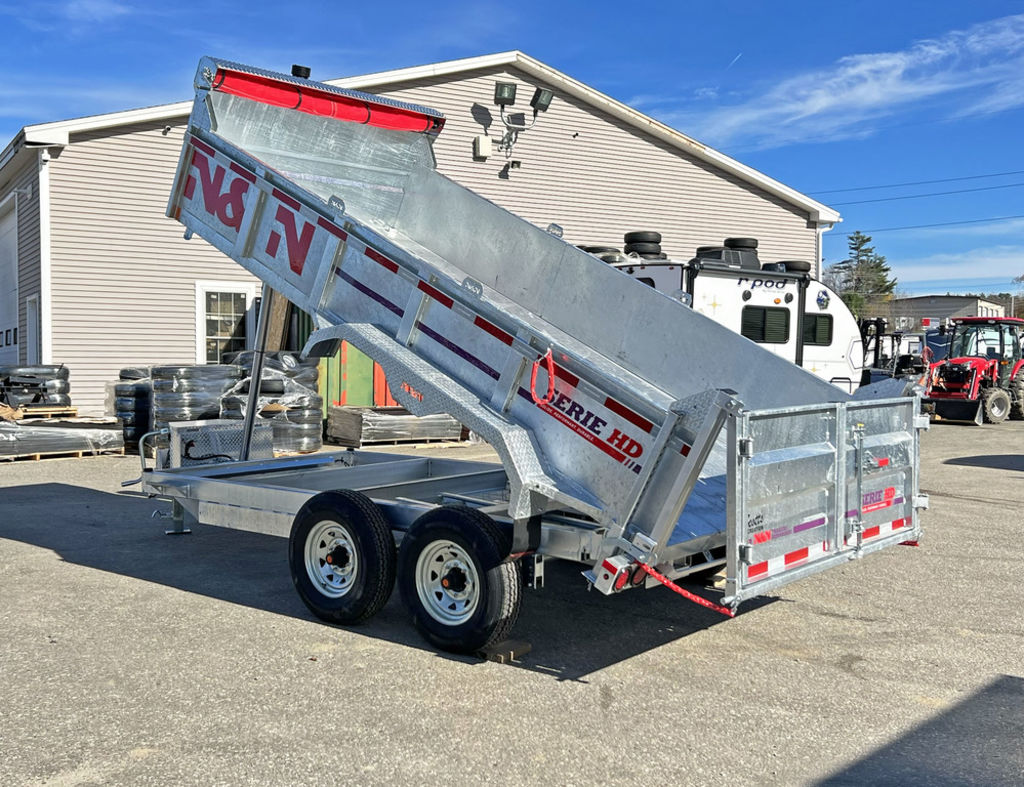 2024 N&N Trailers 7x14 14K Galvanized Hydraulic Dump w/Ramps, 2-Way ...