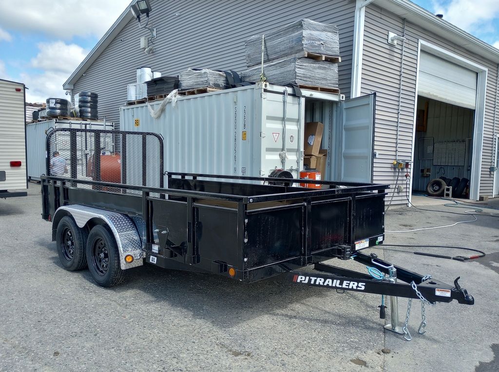 2024 PJ Trailers 7x14 7K Powder Coated Open Utility w/Rear Ramp Gate ...